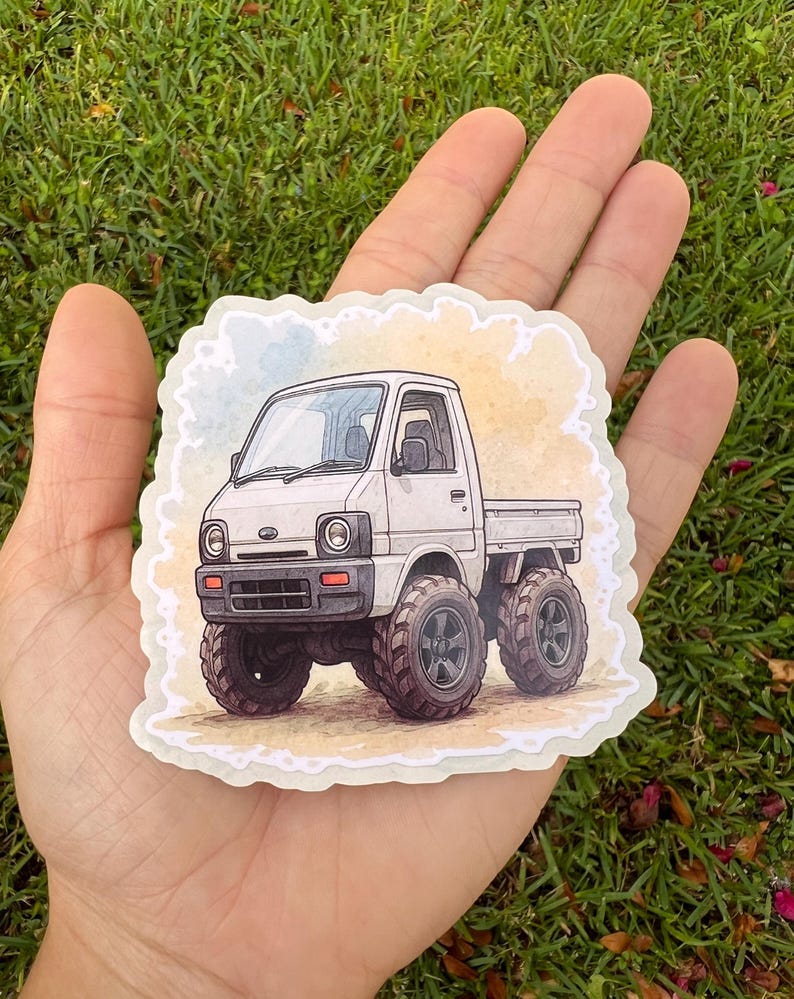 Toy Truck - Kei Truck Vinyl Sticker – Subaru, Sambar, Easy Peel ...