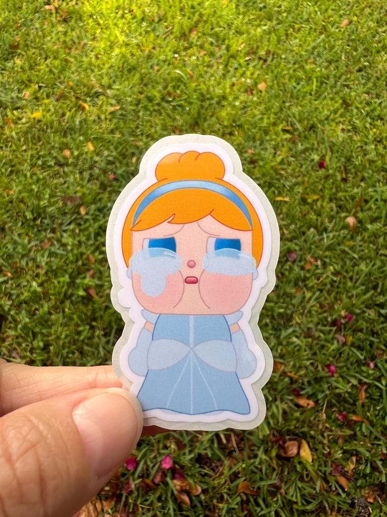 Cinderella Crybaby Sticker | Happily Ever After | Homemade | Gloss Easy ...
