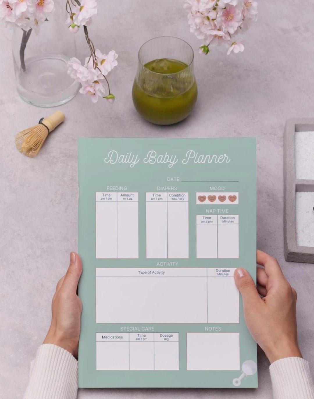 Baby Daily Log | Printable Baby Routine Planner | Feeding, Naps ...