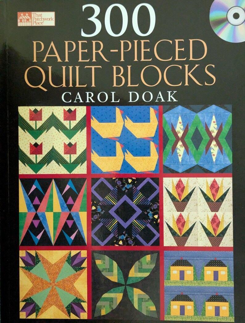 FPP Book 300 Paper-pieced Quilt Block Patterns by Carol Doak Includes 4 ...