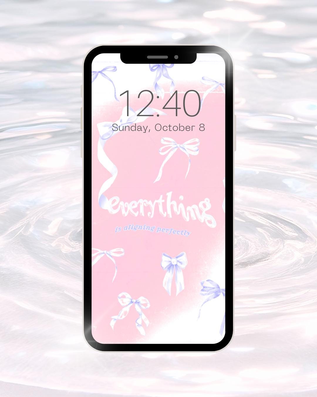 Pastel Affirmation Wallpaper Set – 'everything is Aligning Perfectly ...