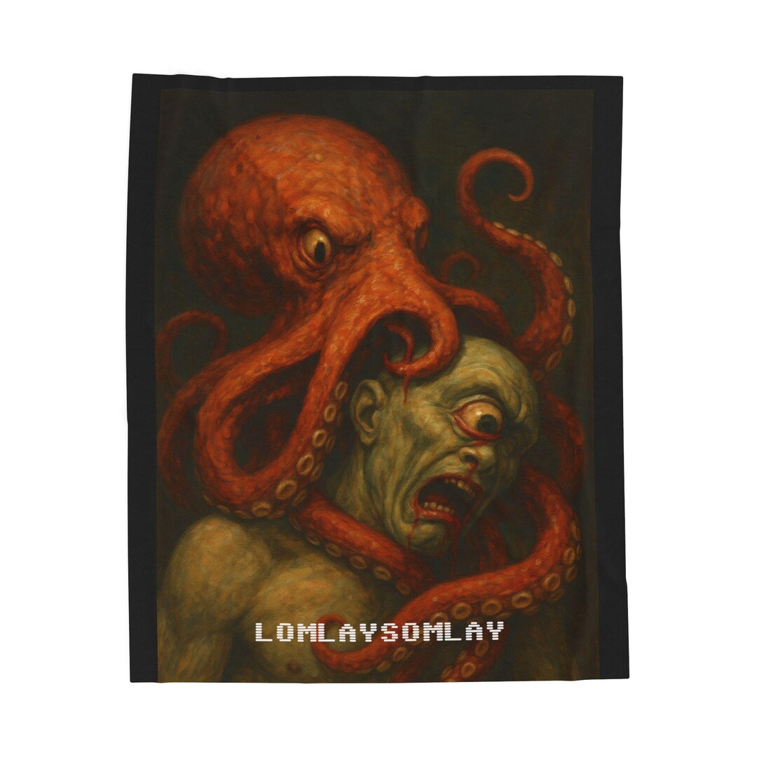 Octopus Vs Cyclops Plush Blanket - Etsy