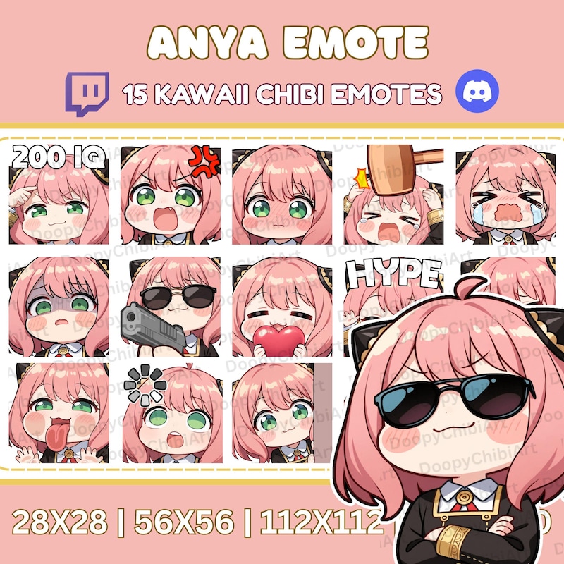 Spy X Family Twitch Emote - Etsy