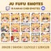 Ju Fufu Chibi Emotes – ZZZ Twitch Discord Emoji Pack (digital File) - Etsy