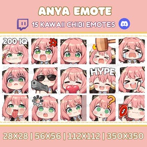 Anya Inspired Emotes | Spy X Family Inspired Emote Bundle Ready to Use ...