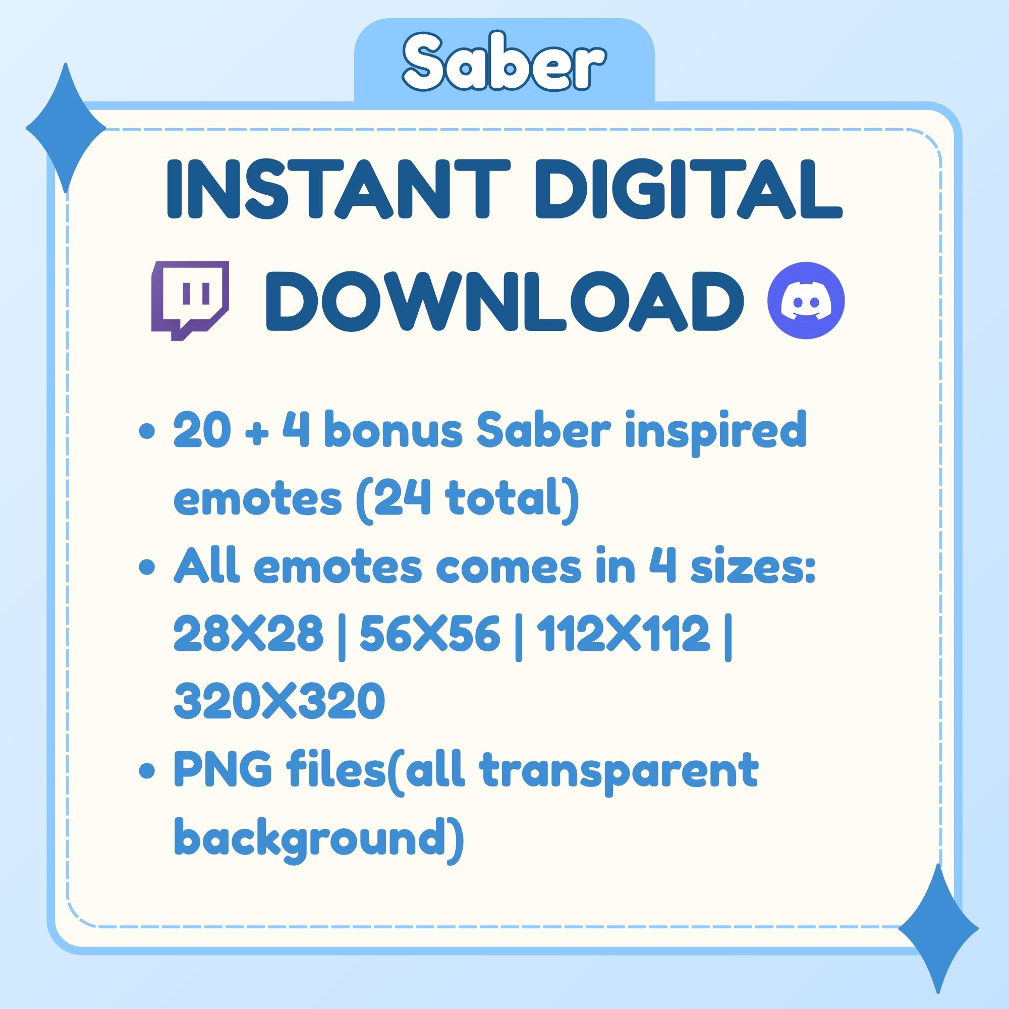 FGO Saber Anime Emotes for Twitch & Discord - Etsy