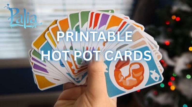 Palia Hotpot Card Game to Print - Etsy