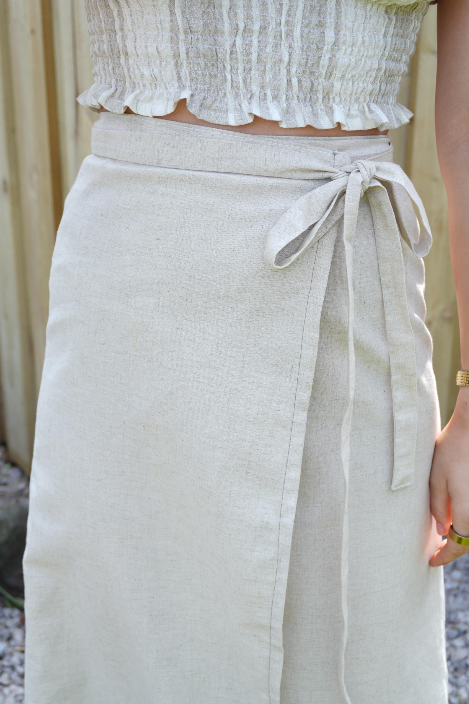 Mia Wrap Skirt PDF Sewing Pattern – Beginner Friendly, Curved Hem Skirt ...