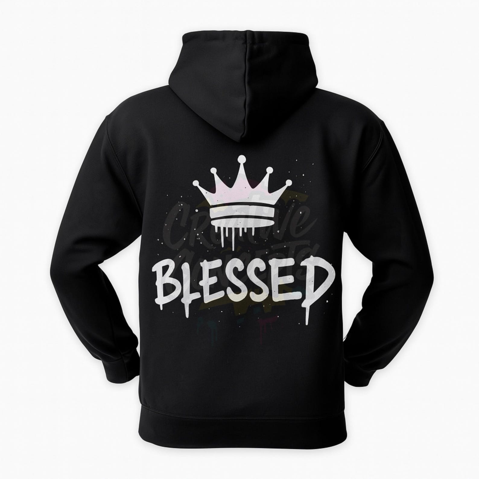 Blessed Crown Drip Graffiti PNG – Urban Streetwear Digital Design for ...