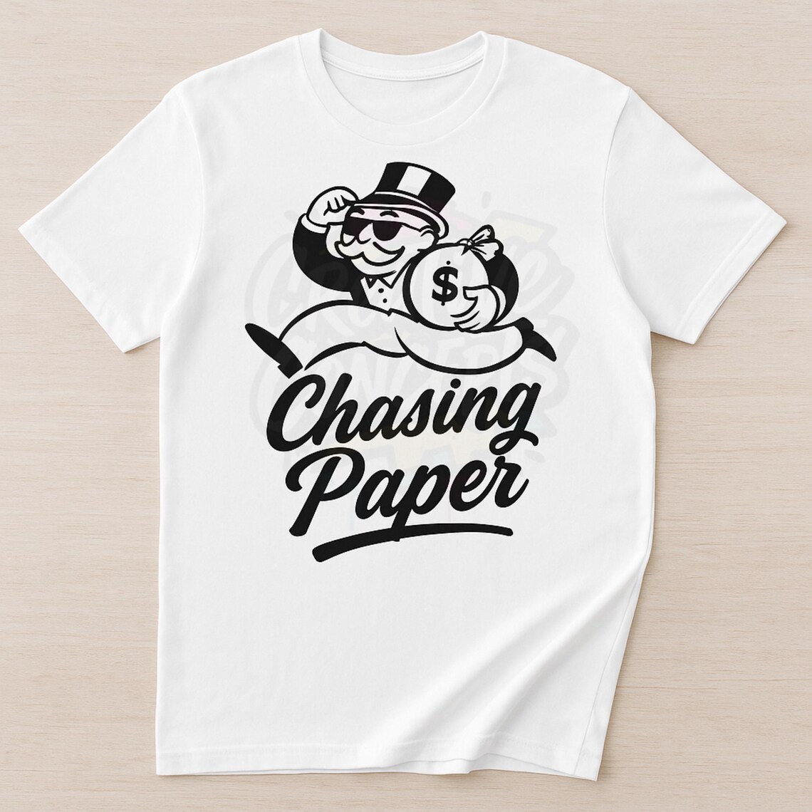 Chasing Paper PNG Digital Design – Hustle Money Bag Graphic for Shirts ...