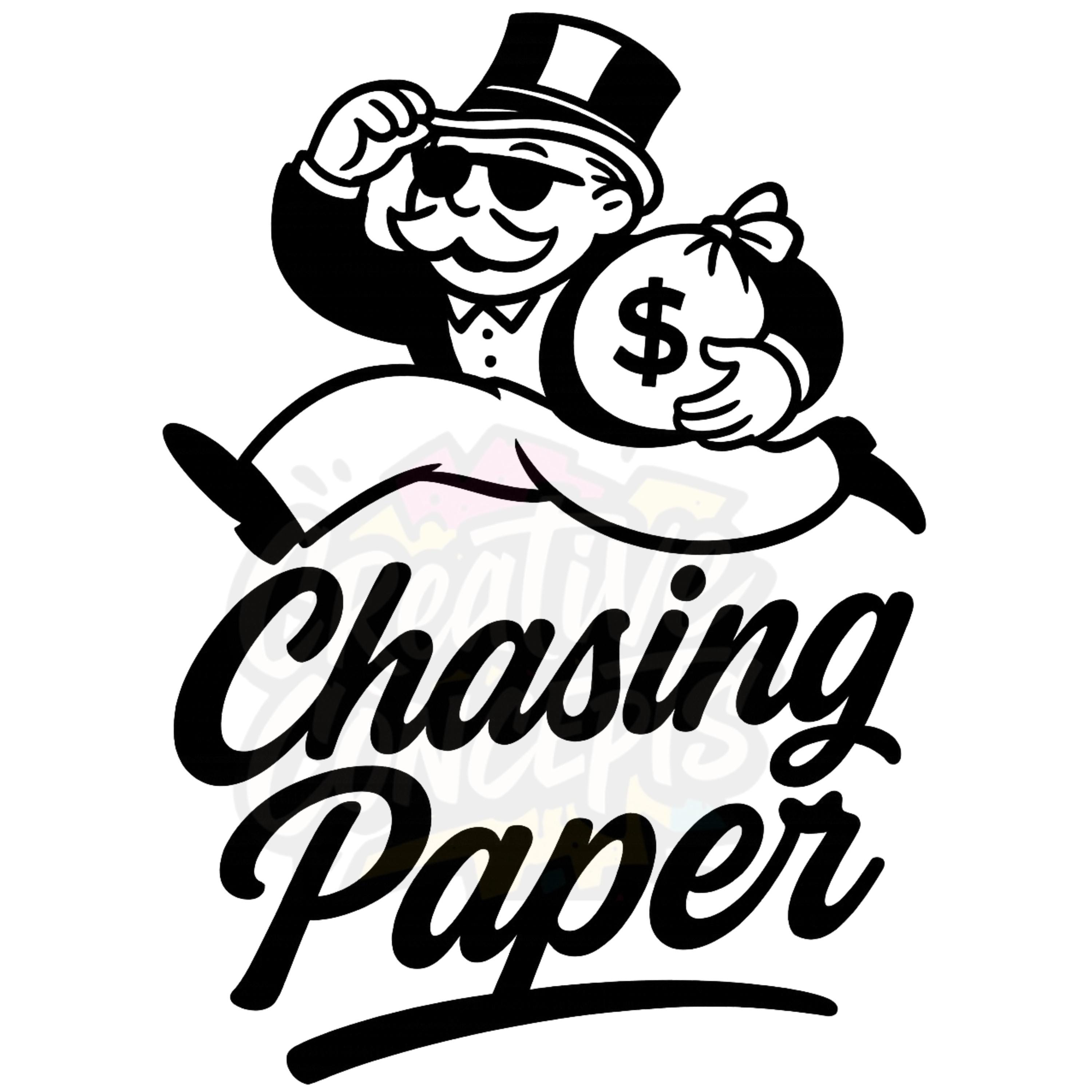 Chasing Paper PNG Digital Design – Hustle Money Bag Graphic for Shirts ...