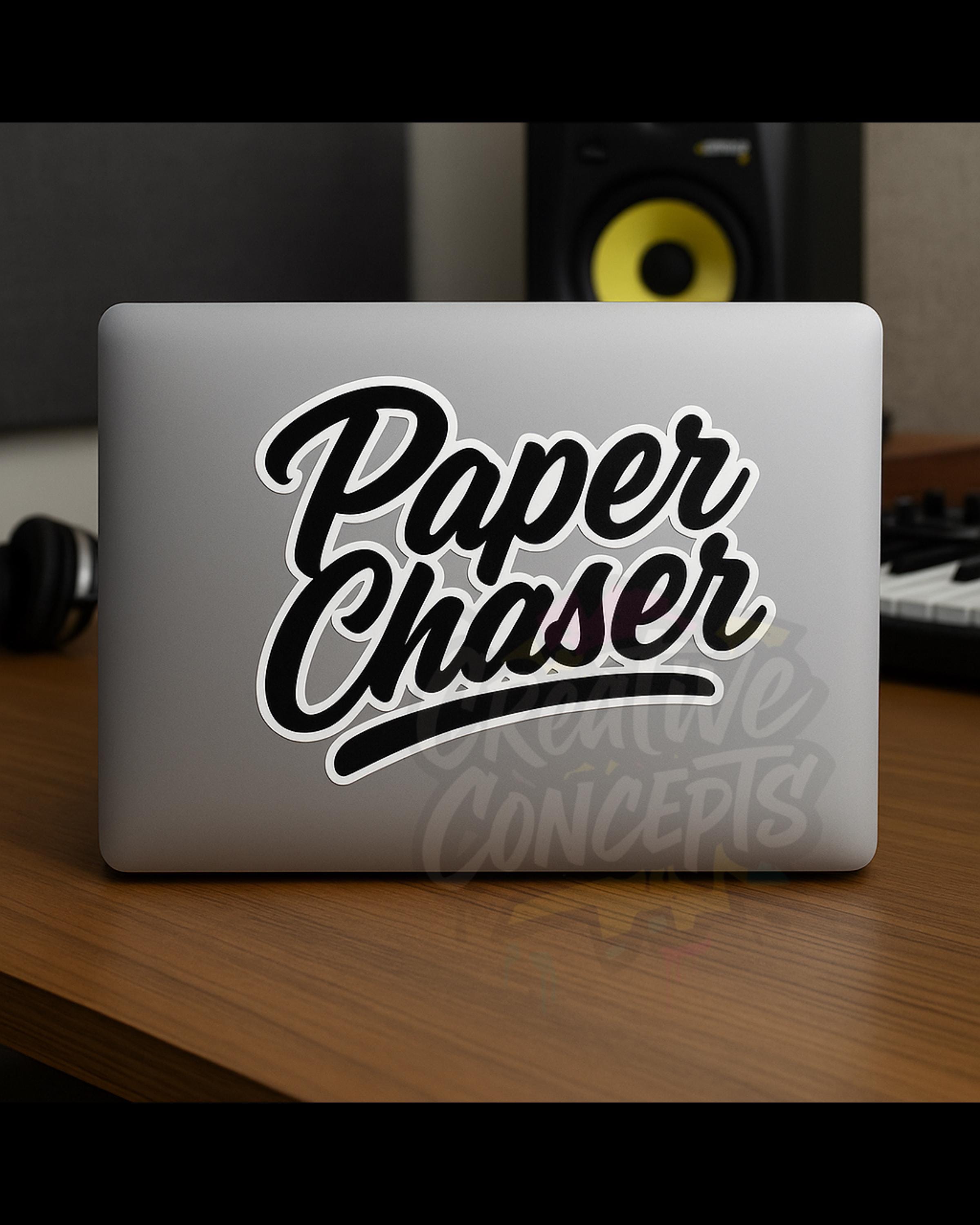 Paper Chaser Typography PNG – Bold Hustle Font Graphic for Stickers ...