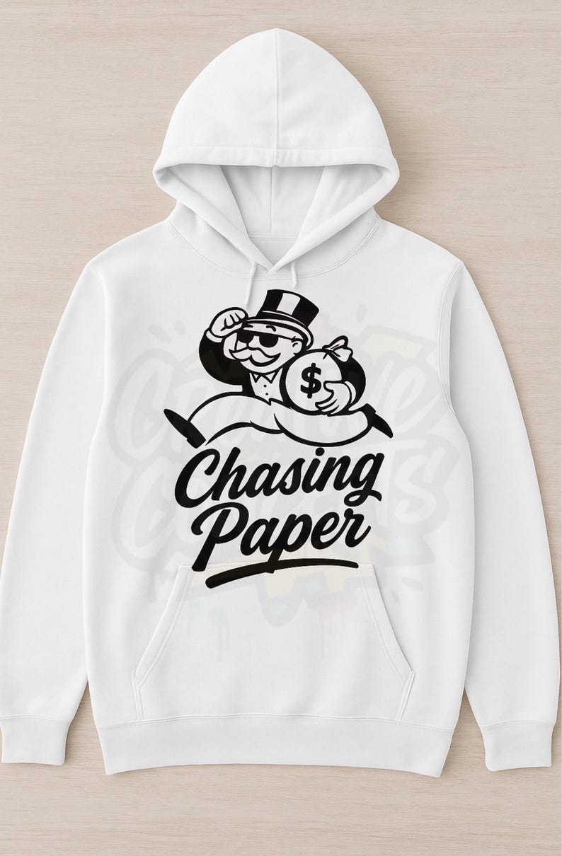 Chasing Paper PNG Digital Design – Hustle Money Bag Graphic for Shirts ...