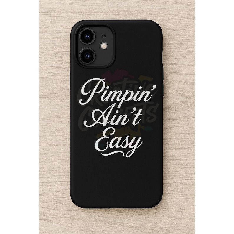 Pimpin' Ain't Easy PNG: Cursive Hustle Design (digital Download - Etsy