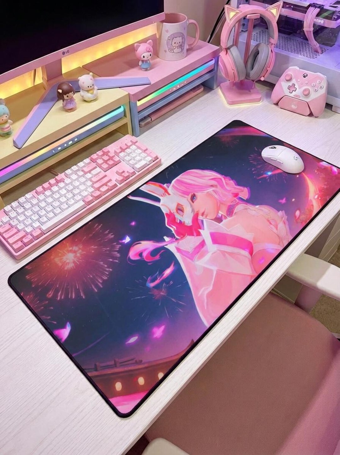 Psylocke Pink Skin Mouse Pad, Marvel Rivals Desk Mat, Gaming Mousepad ...