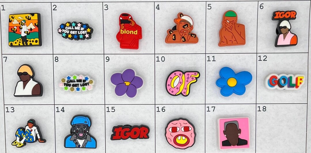 Tyler, the Creator Croc Charms – Colorful & Creative Shoe Accessories ...