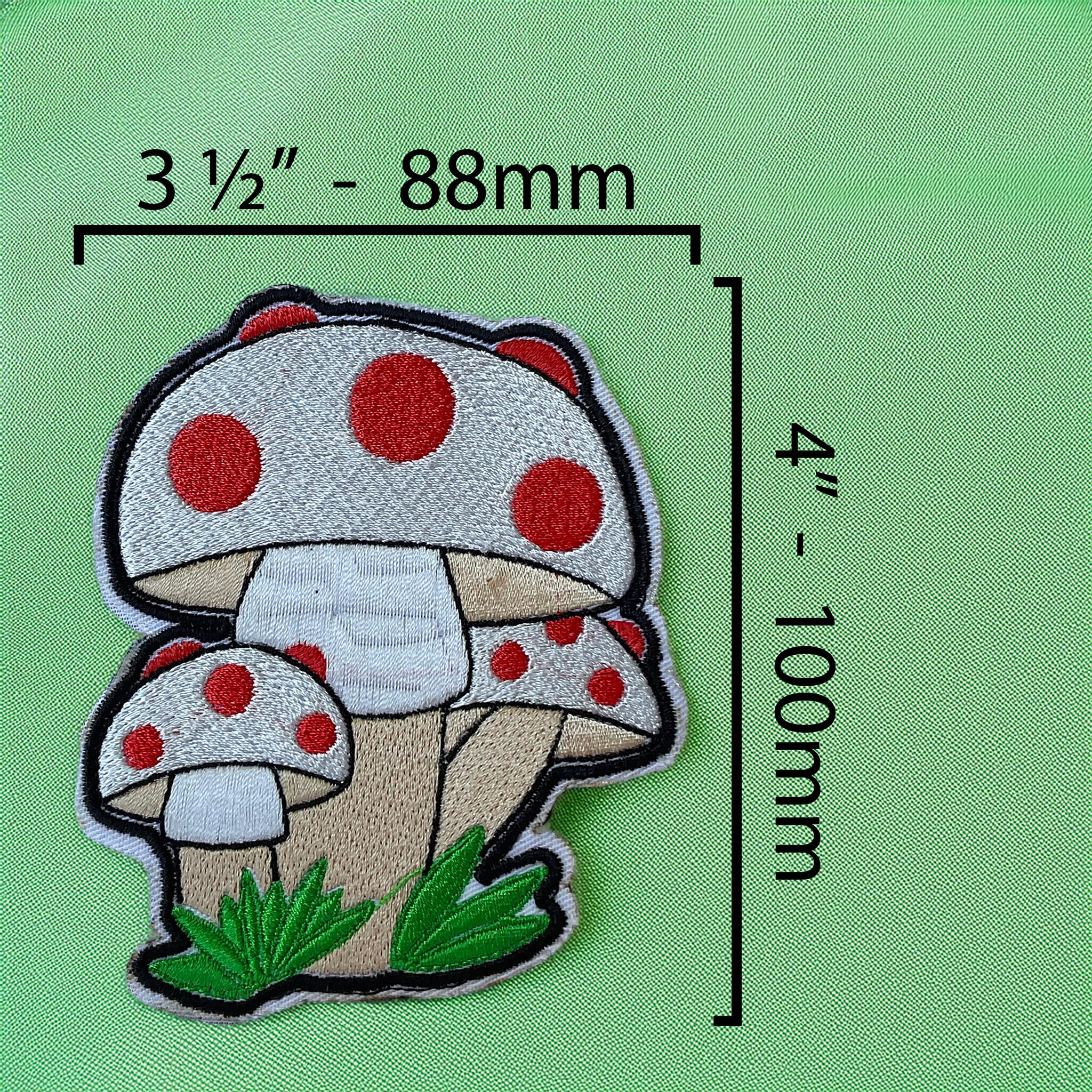 Mushroom Custom Embroidered Iron on Patch - Cottagecore Forest Nature ...
