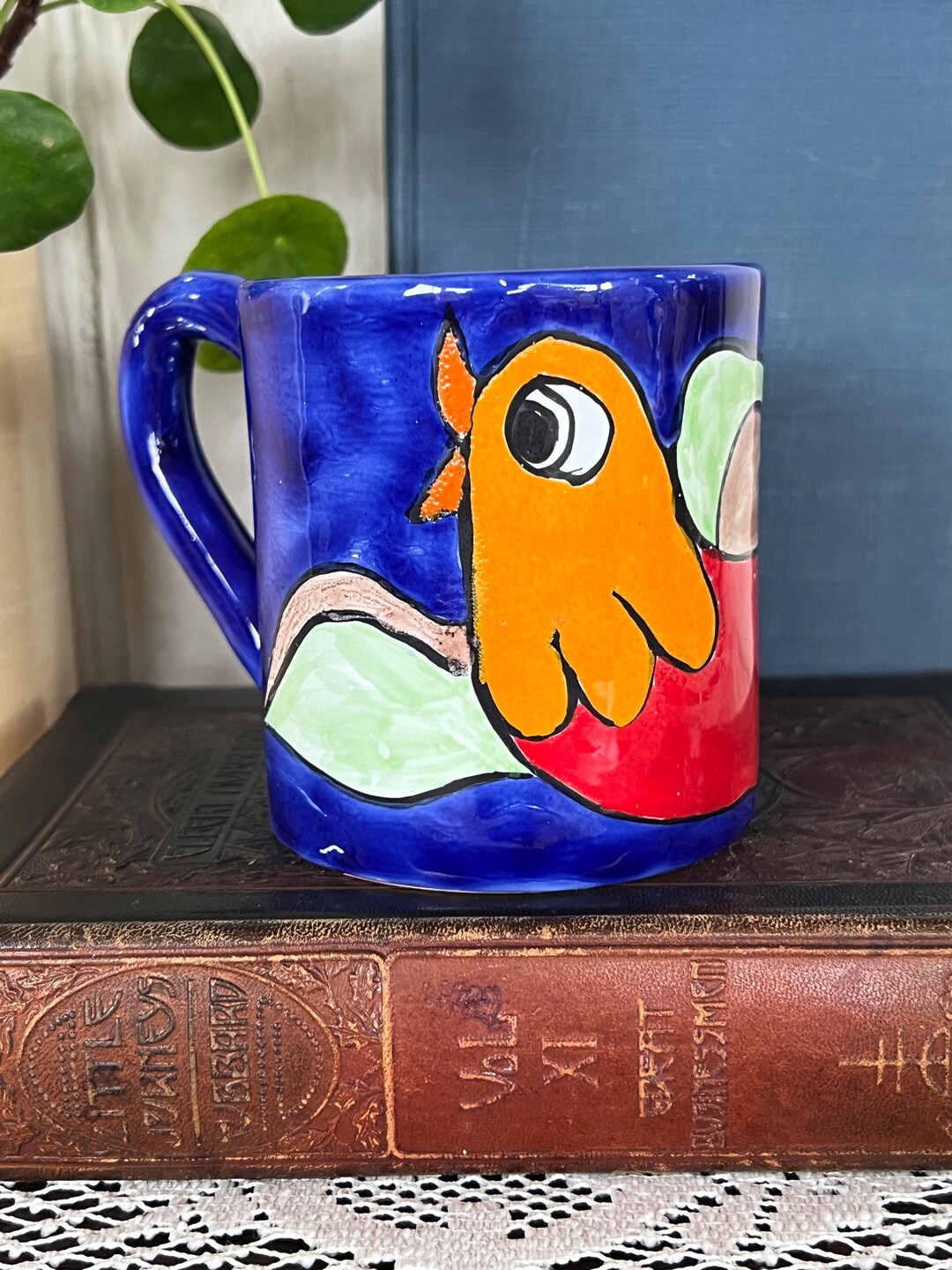 Authentic Italian Pottery Coffee Mug, Nino Parrucca Hand Painted ...