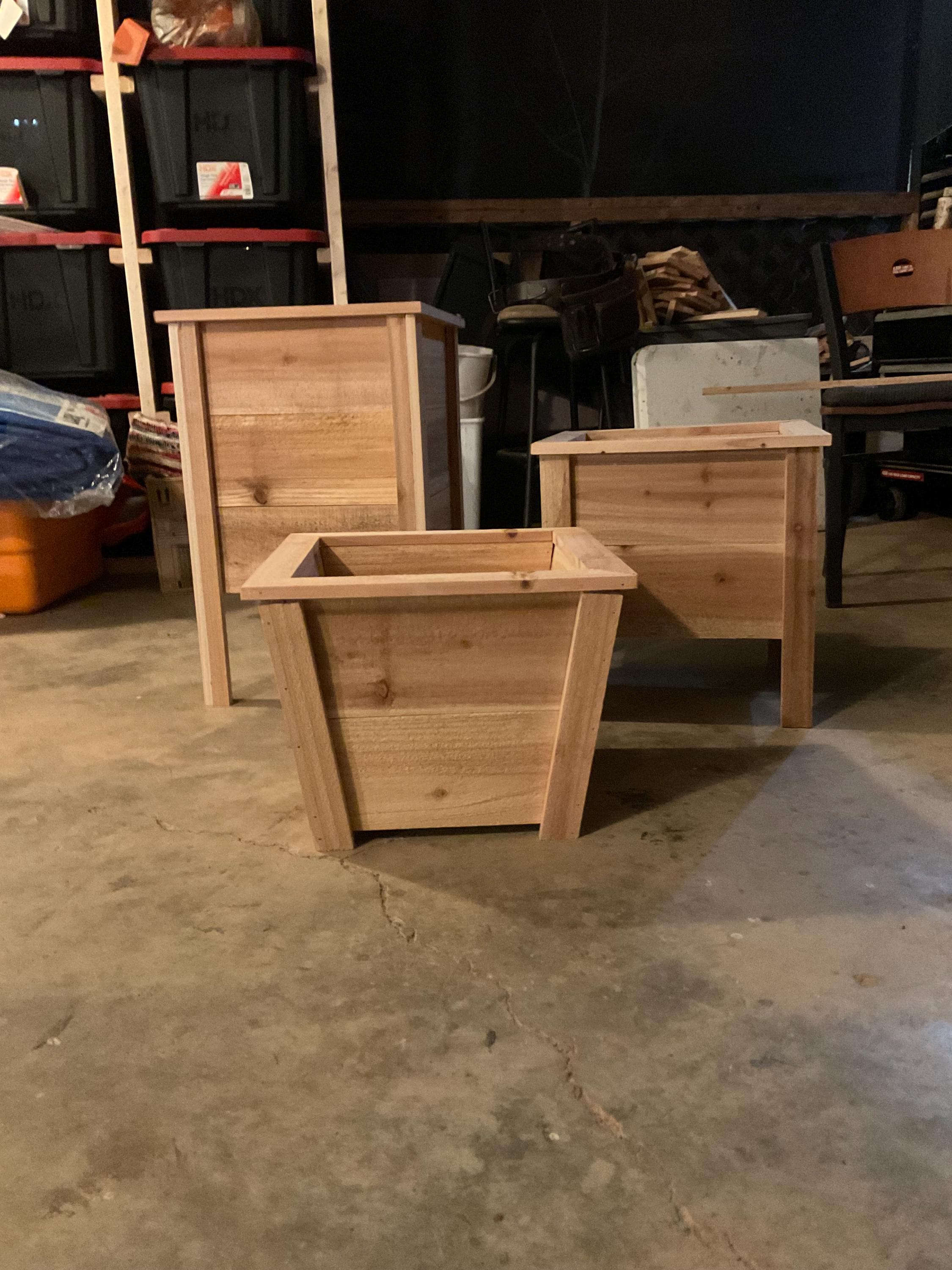 Tapered Cedar Planter - Etsy