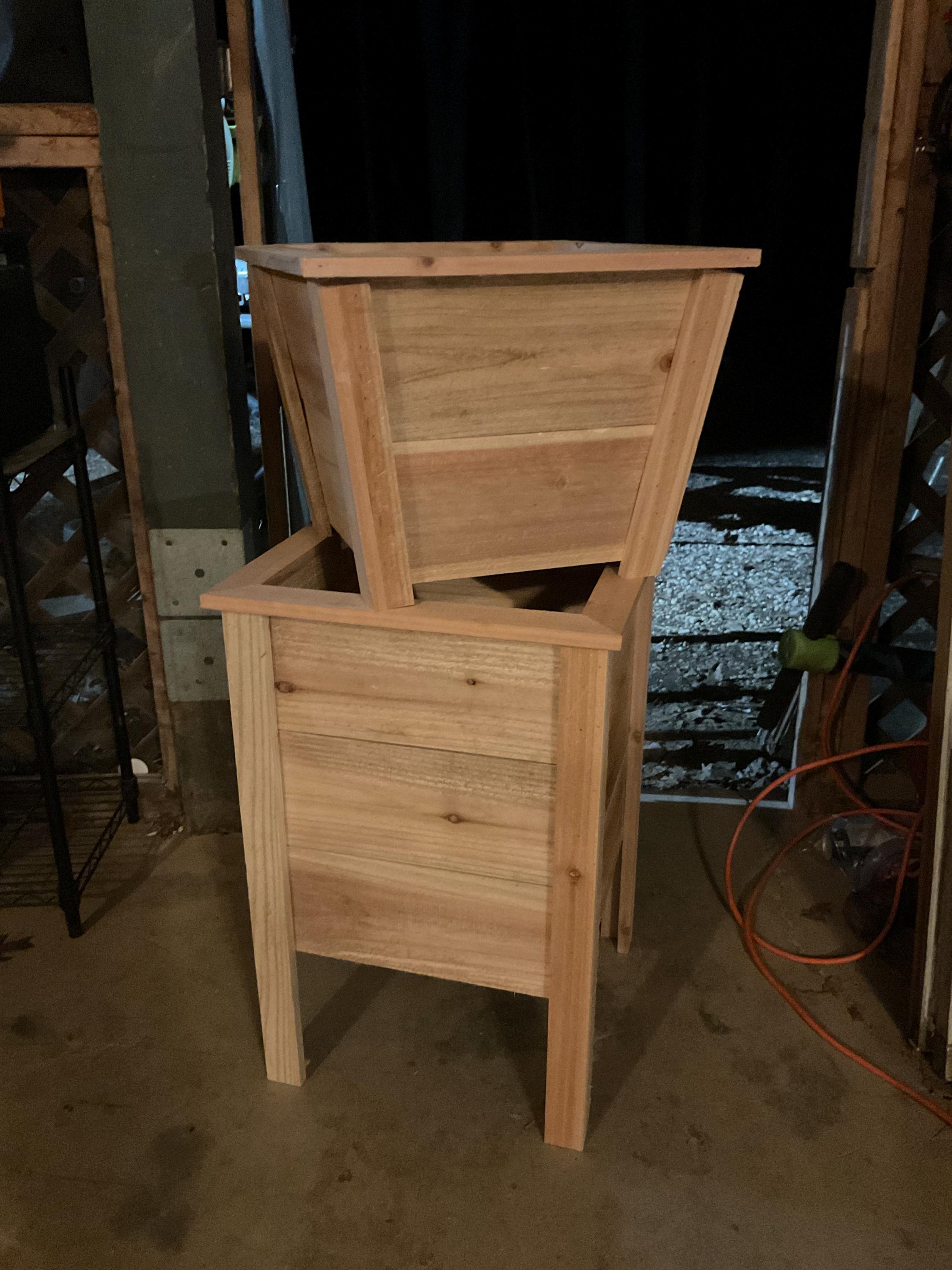 Tapered Cedar Planter - Etsy