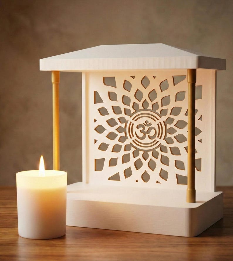 Mini Mandir for Home or Desk – Minimalist 3D Printed Pooja Temple - Etsy