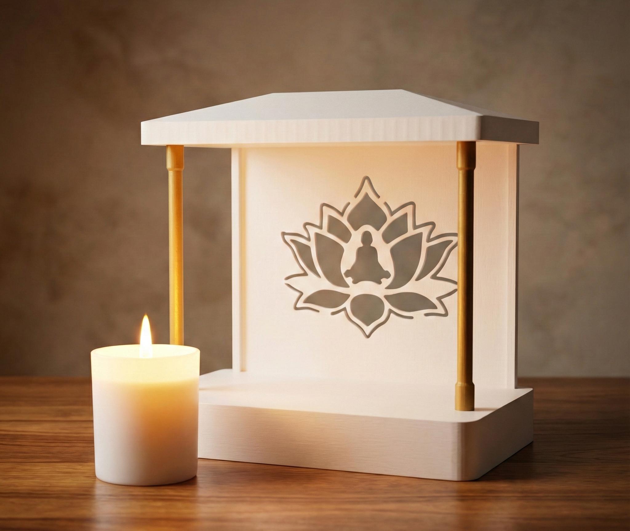 Mini Mandir for Home or Desk – Minimalist 3D Printed Pooja Temple - Etsy