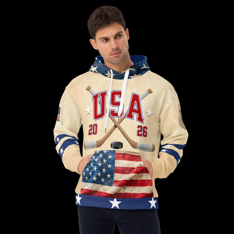 US Hockey-hoodie, 2026, Italy, 250th Birthday, America, USA - Etsy