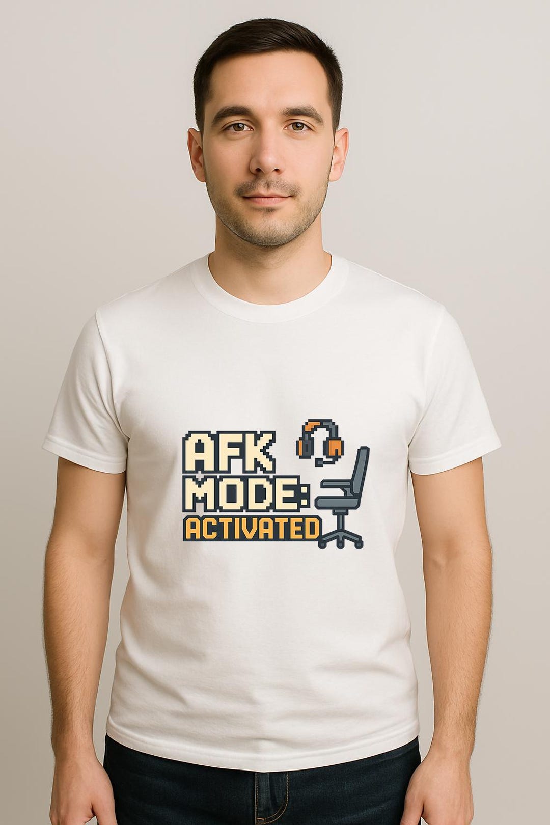 AFK Gamer T-shirt | Pixel Art Design | Funny Gaming Tee | AFK Mode ...
