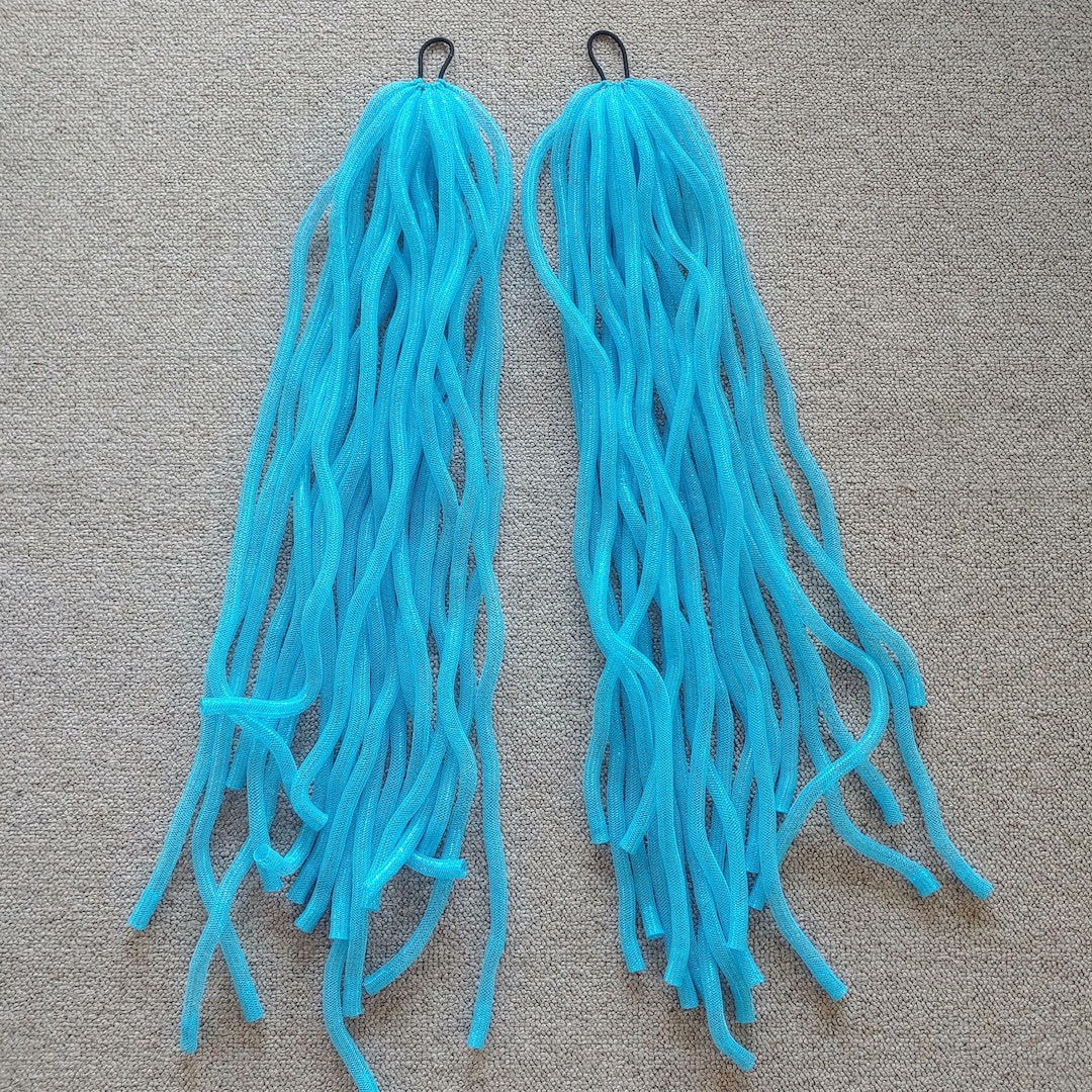Turquoise Blue Cybergoth Hatsune Miku Cosplay Hair Extensions ...