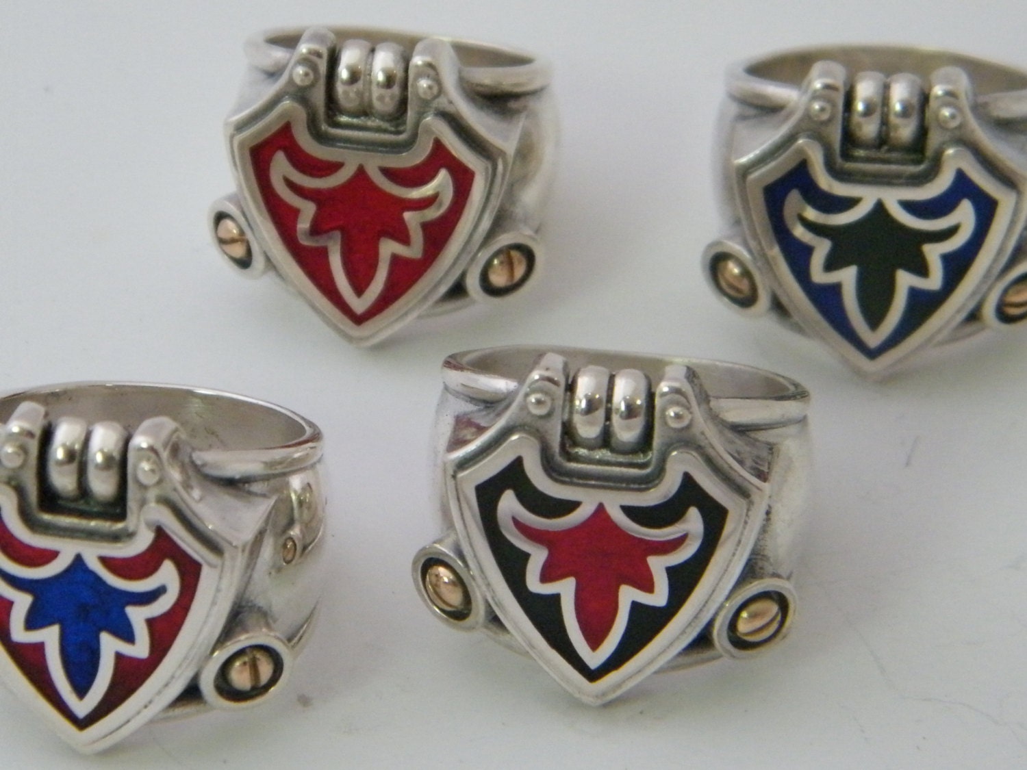 Armor Ring, Knight Ring, Shield Ring, Unique Jewelry for Men, Sterling ...