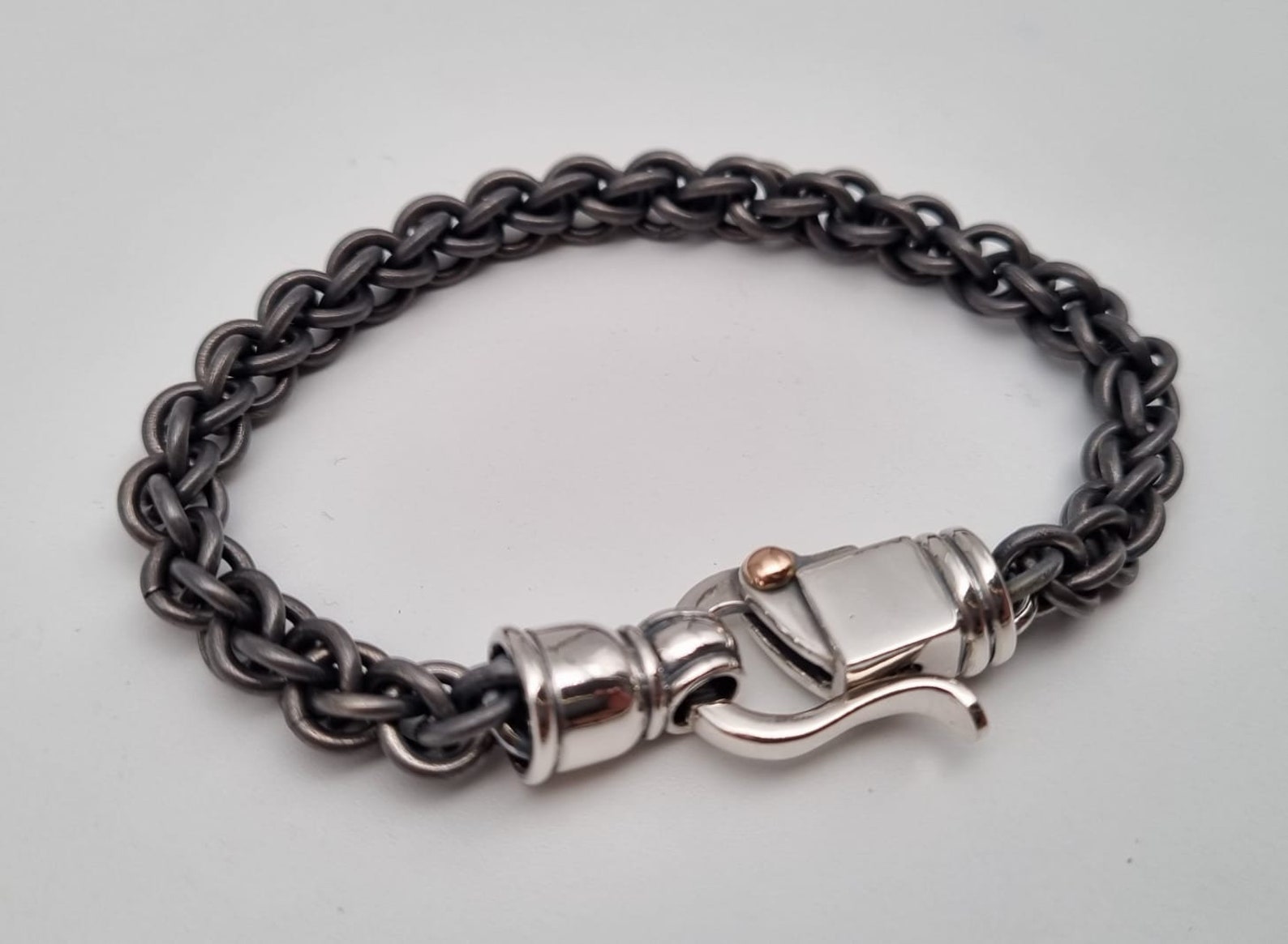 Blue Titanium Bracelet Artisan Jewelry Unisex Titanium - Etsy