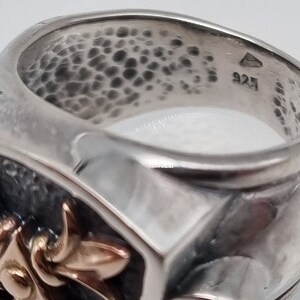 Real Solid Silver Ring, Large Silver Ring Warrior Everyday Ring ...