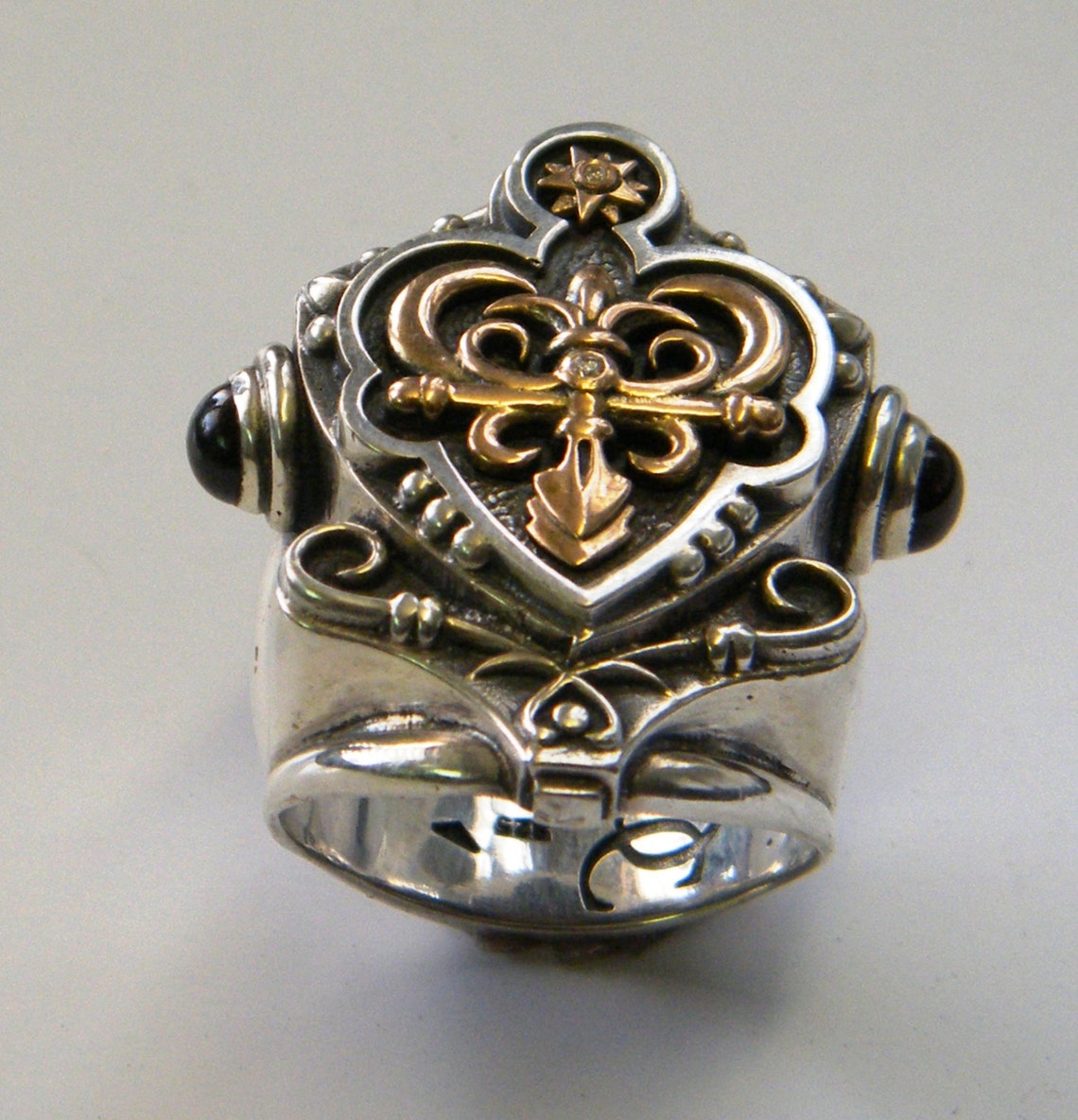 Large Silver Ring Royal Jewely Ring for Men Knight Ring - Etsy