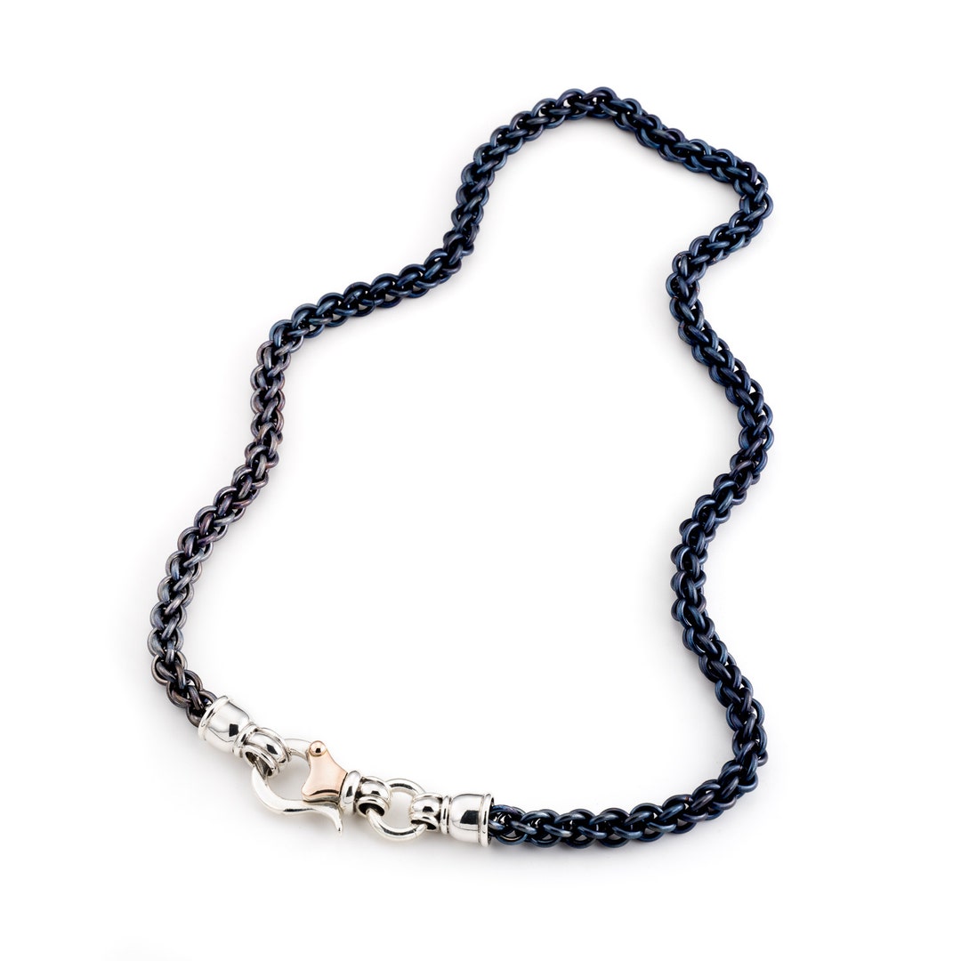 Titanium Chain Necklace, Men's Titanium Chain, Titanium Necklace ...