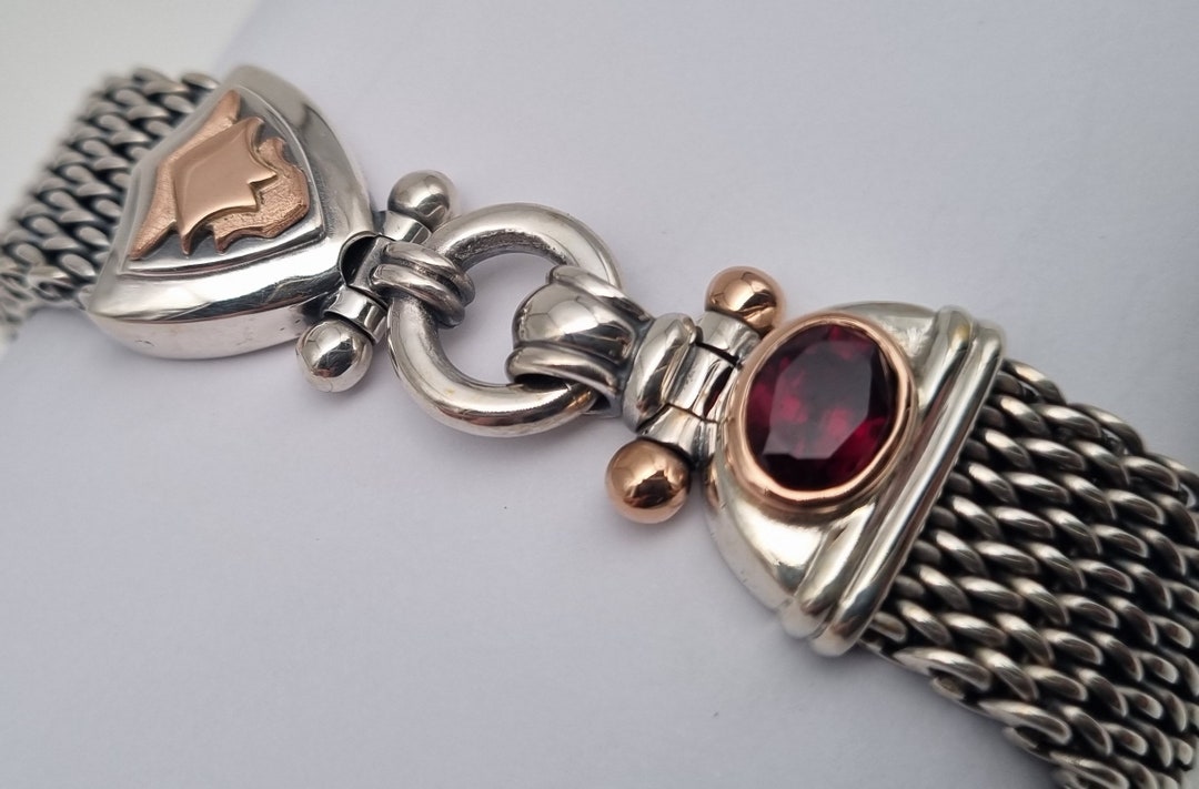 Woven Silver Bracelet, Gold Bracelet for Women, Interwoven Silver ...