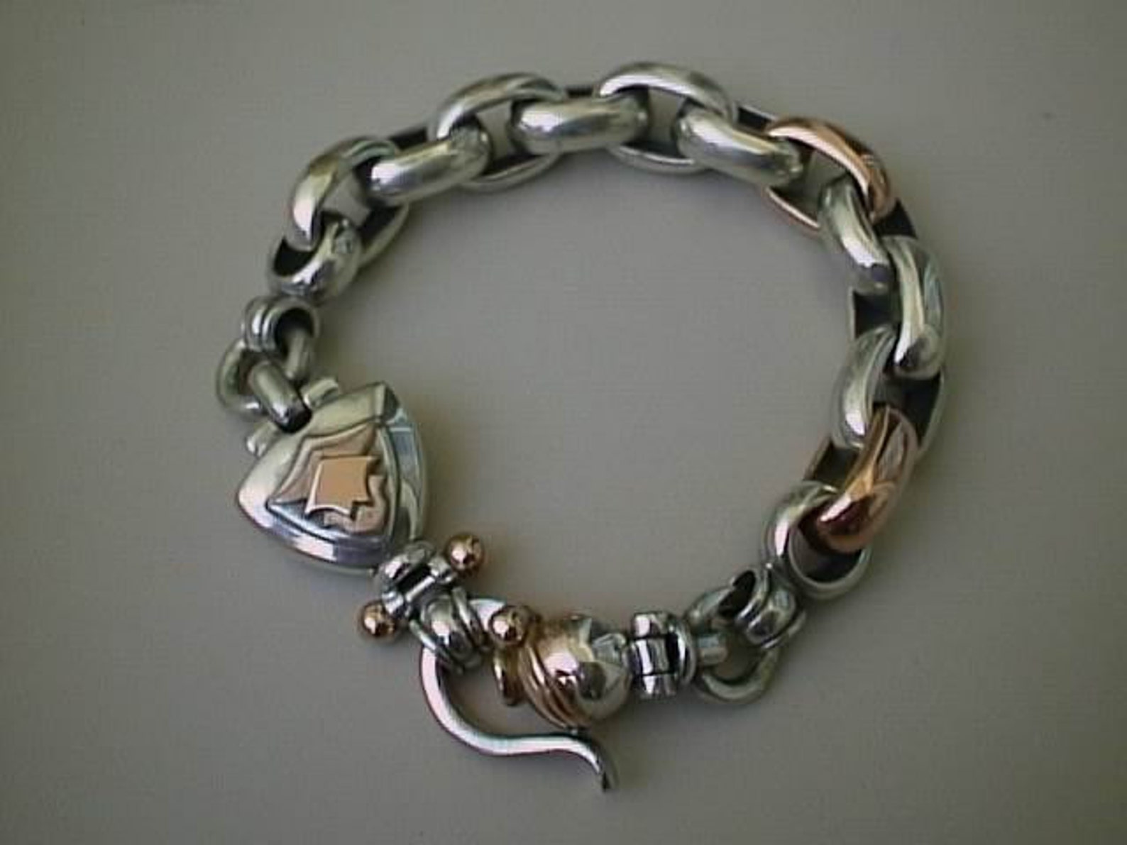 Chunky Chain Bracelet Sterling Silver Bracelet Large Chain - Etsy