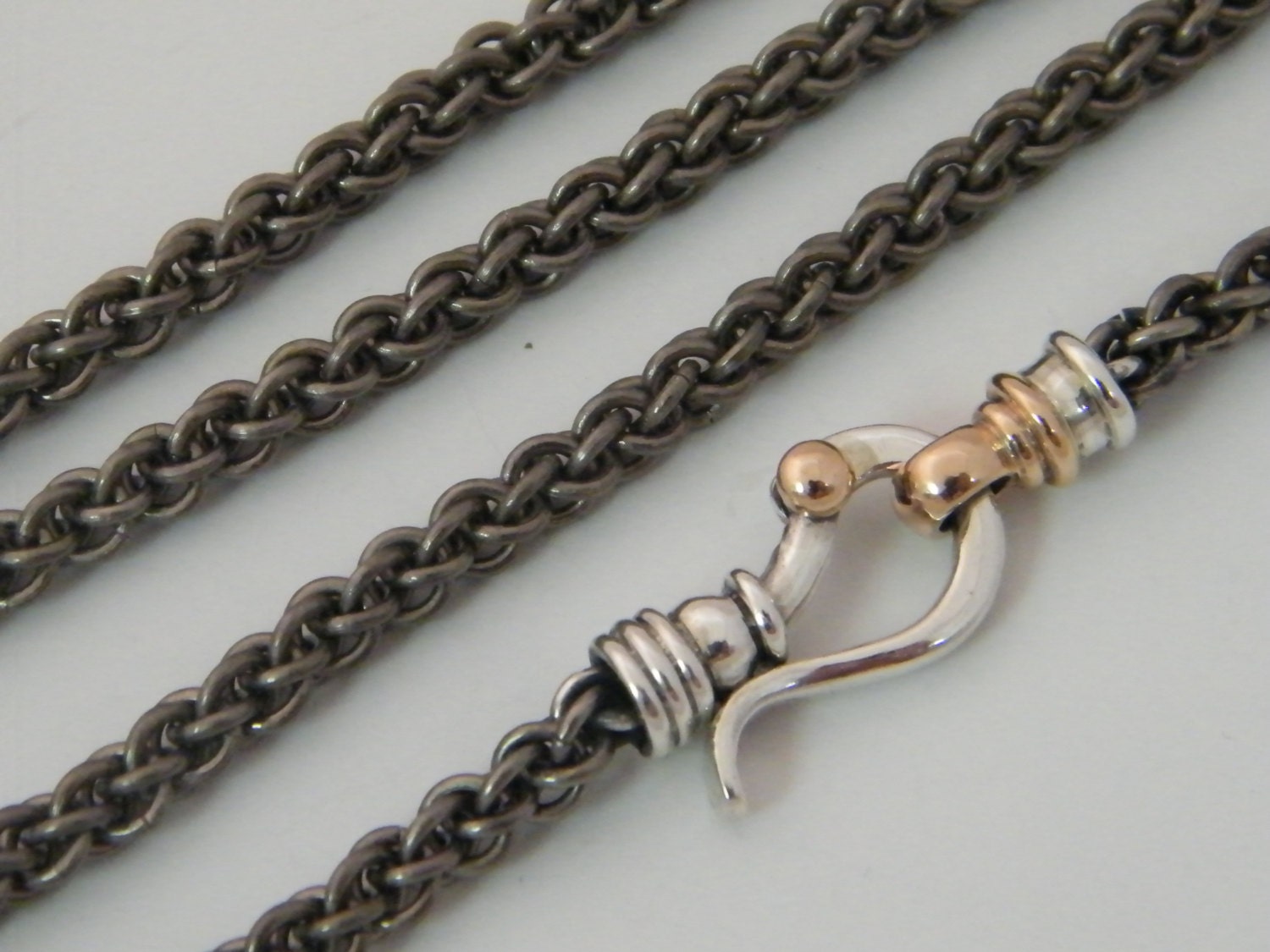 Titanium Necklace Chain for Men Unique Jewelry Men Artisan - Etsy
