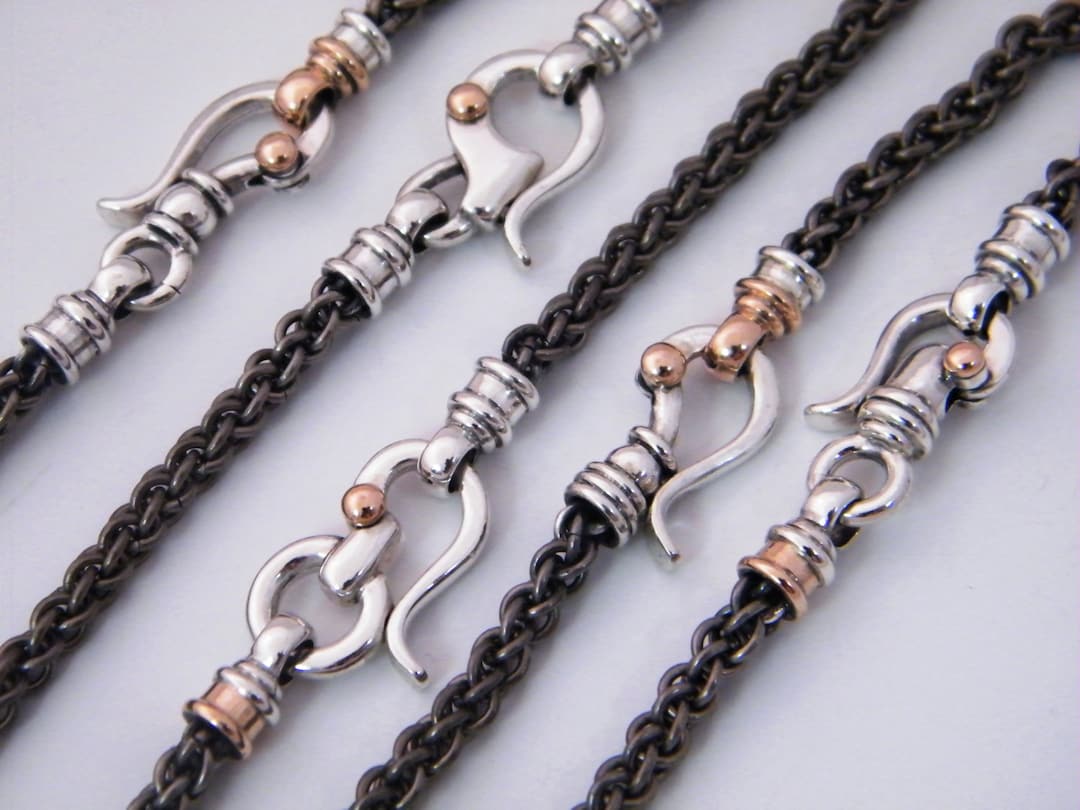 Titanium Necklace, Chain for Men, Unique Jewelry Men, Artisan Necklace ...