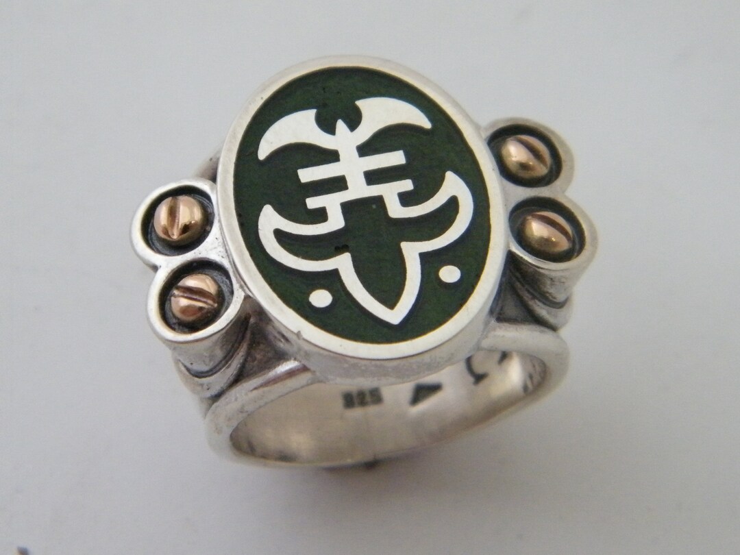 Unique Jewelry for Men, Shield Ring, Armor Ring, Sterling Silvers Ring ...