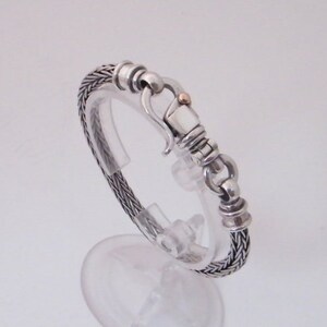 Silver Rope Bracelet, Braided Silver Bracelet, 925 Silver Sterling - Etsy