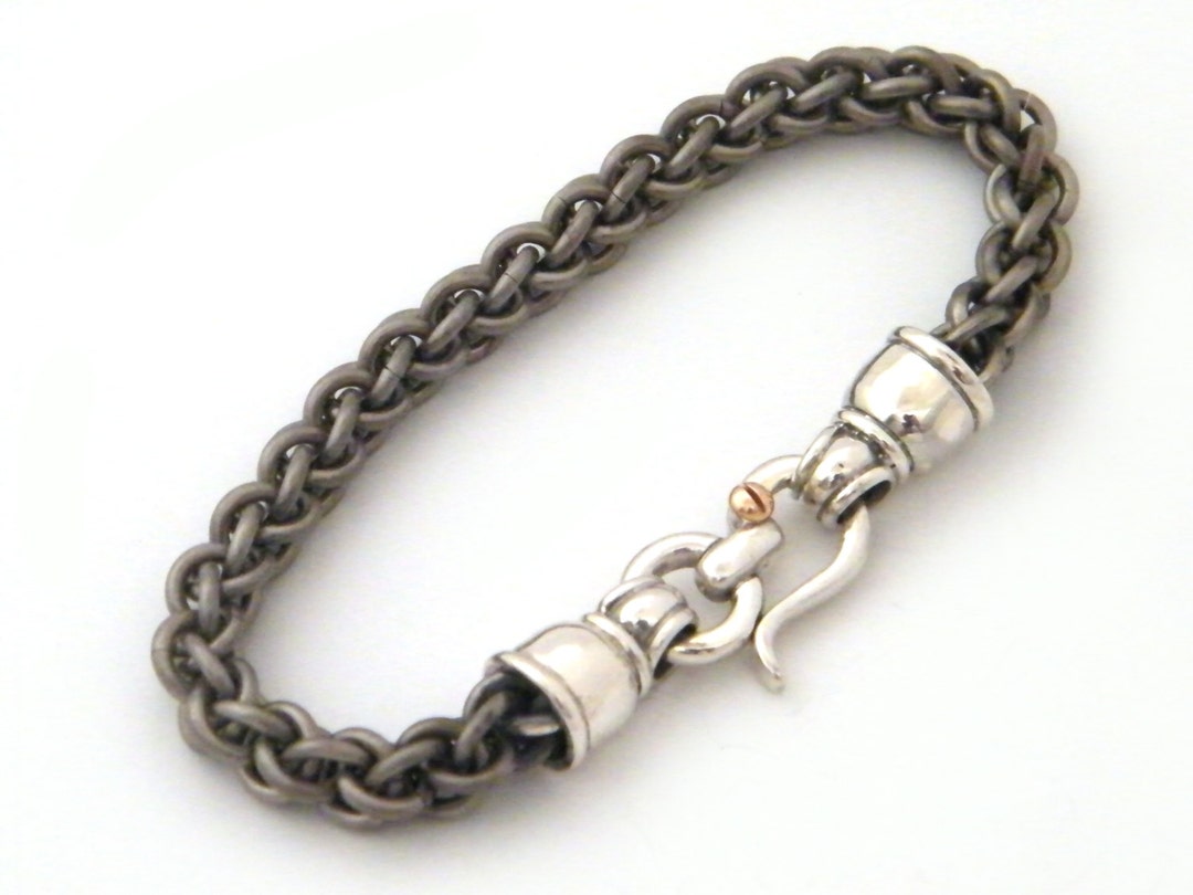 Titanium Chain Bracelet, Unique Jewelry for Men, Statement Jewelry ...