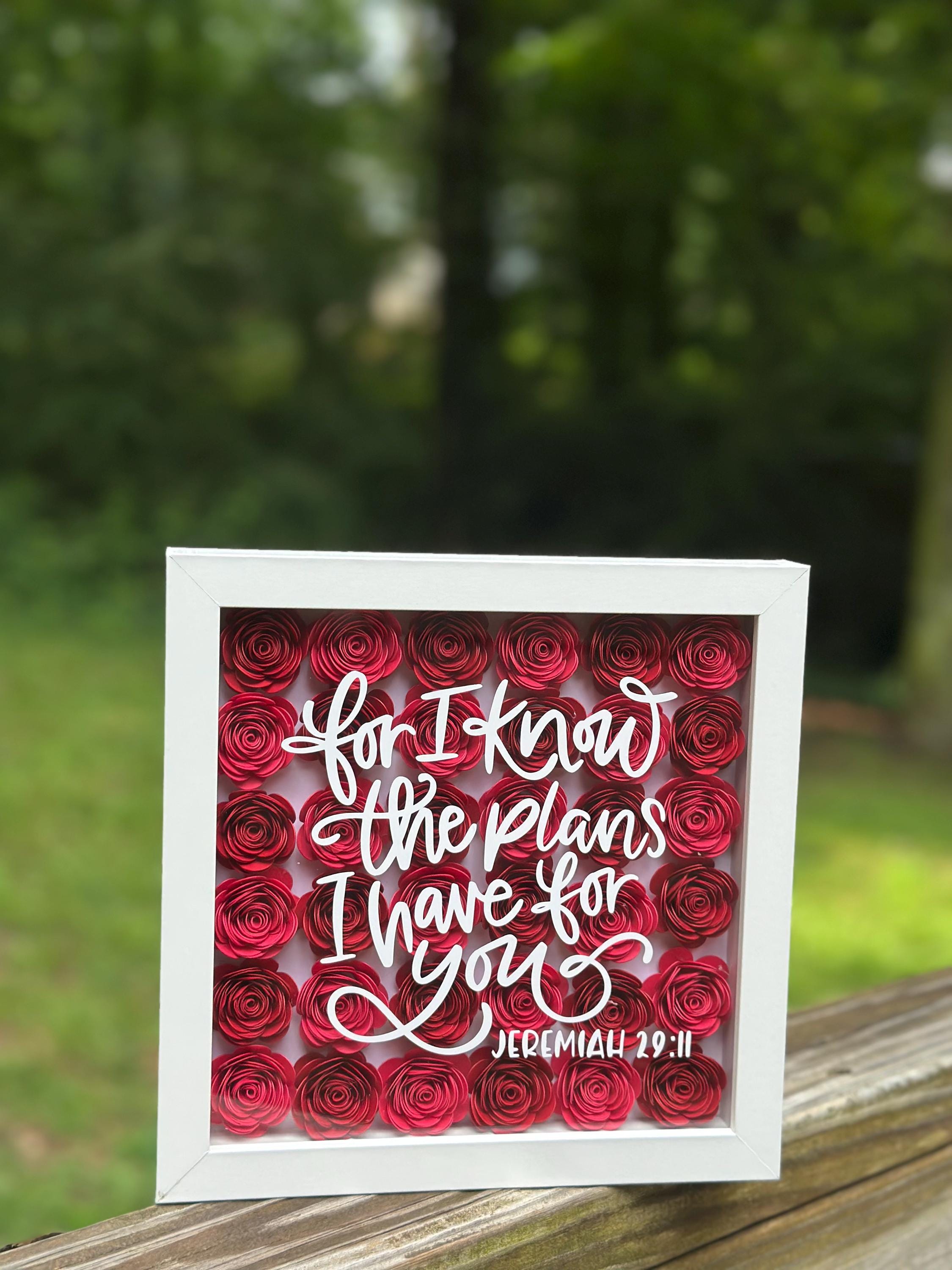 Jeremiah 29:11 Shadow Box – Bible Verse Wall Art – Christian Gift ...