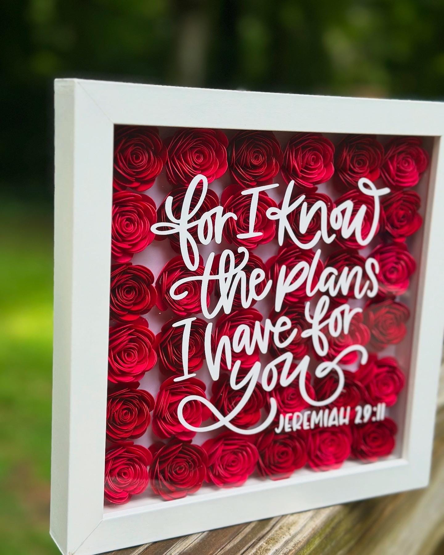Jeremiah 29:11 Shadow Box – Handmade Quilled Christian Decor - Etsy