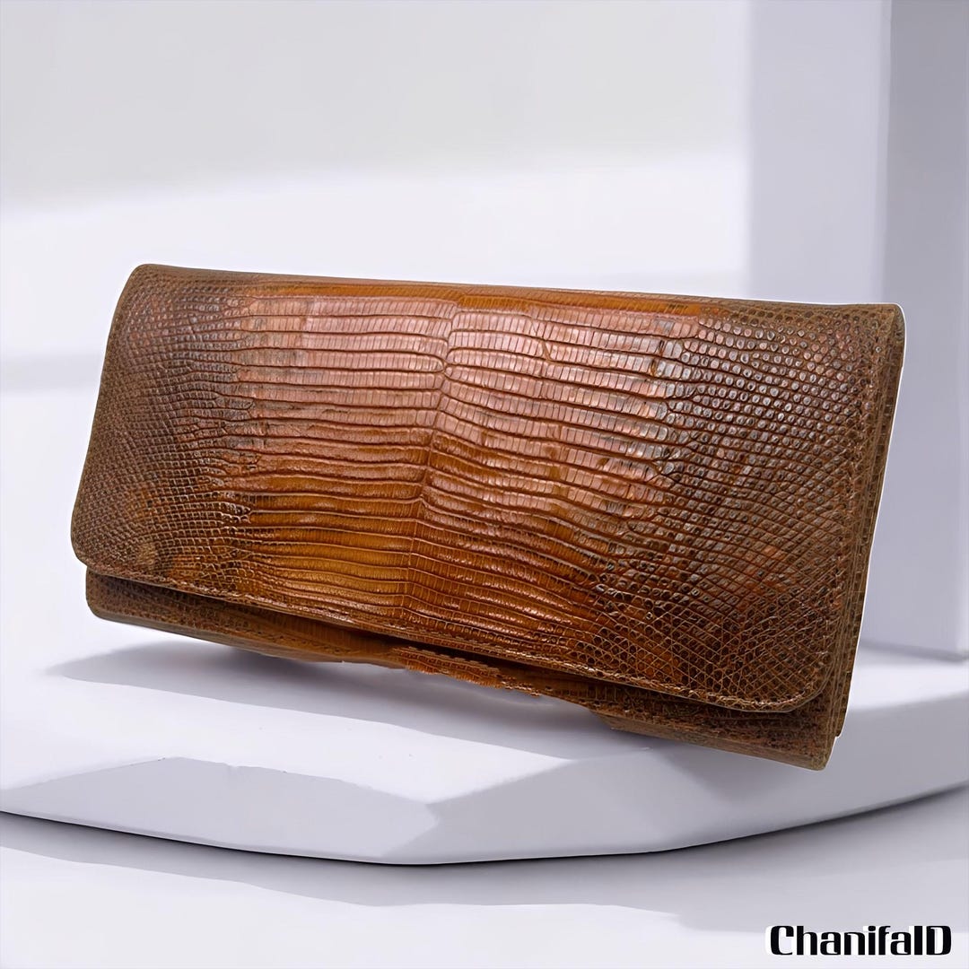 Genuine Leather Long Wallet Elegant and Comfortable Lizard Leather ...