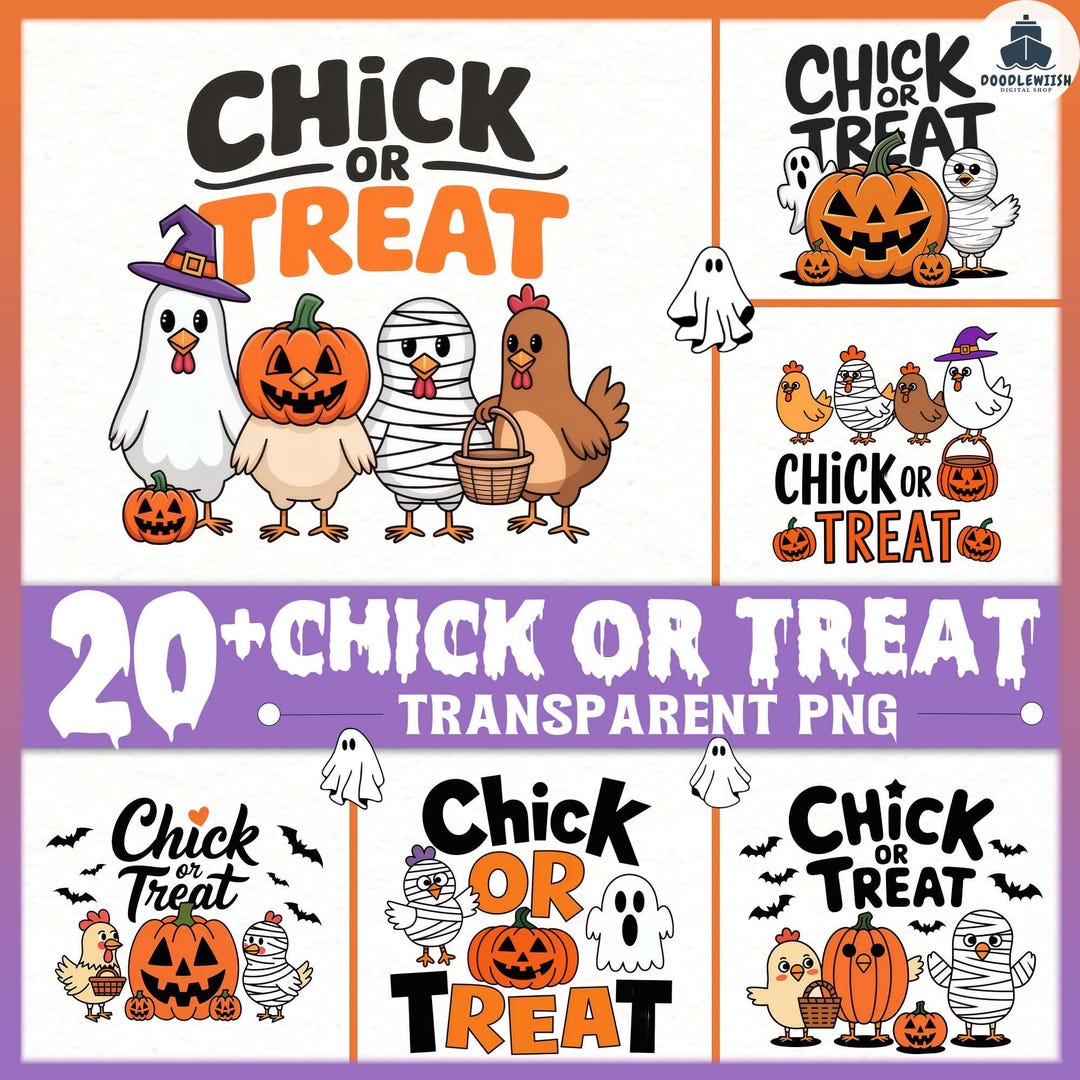 Halloween Chicken Png Bundle, 20 PNG Skeleton Chicken, Farm Animal Png ...