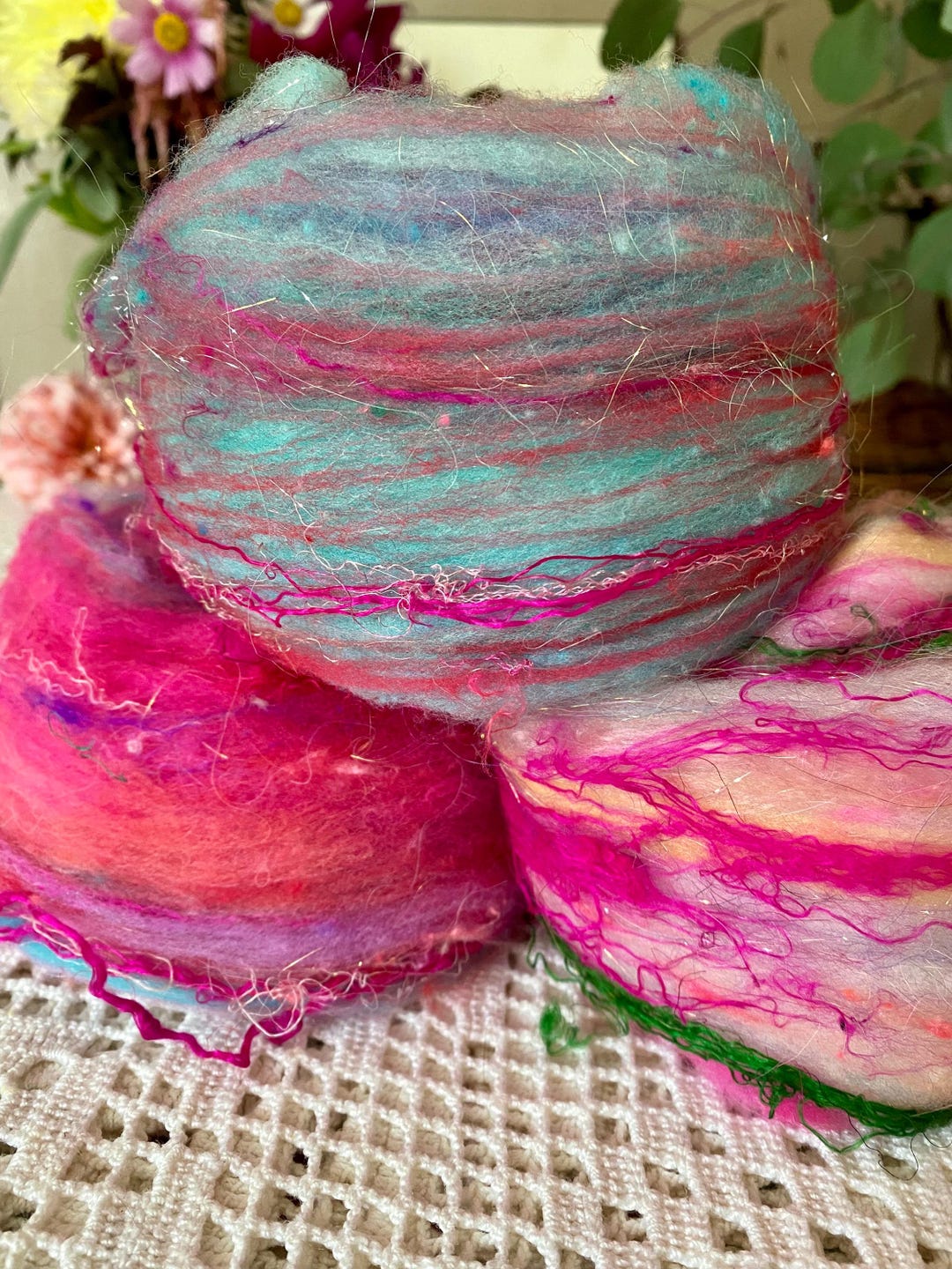 Mini Art Batts, Spinning, Yarn Making, Fiber Arts - Etsy