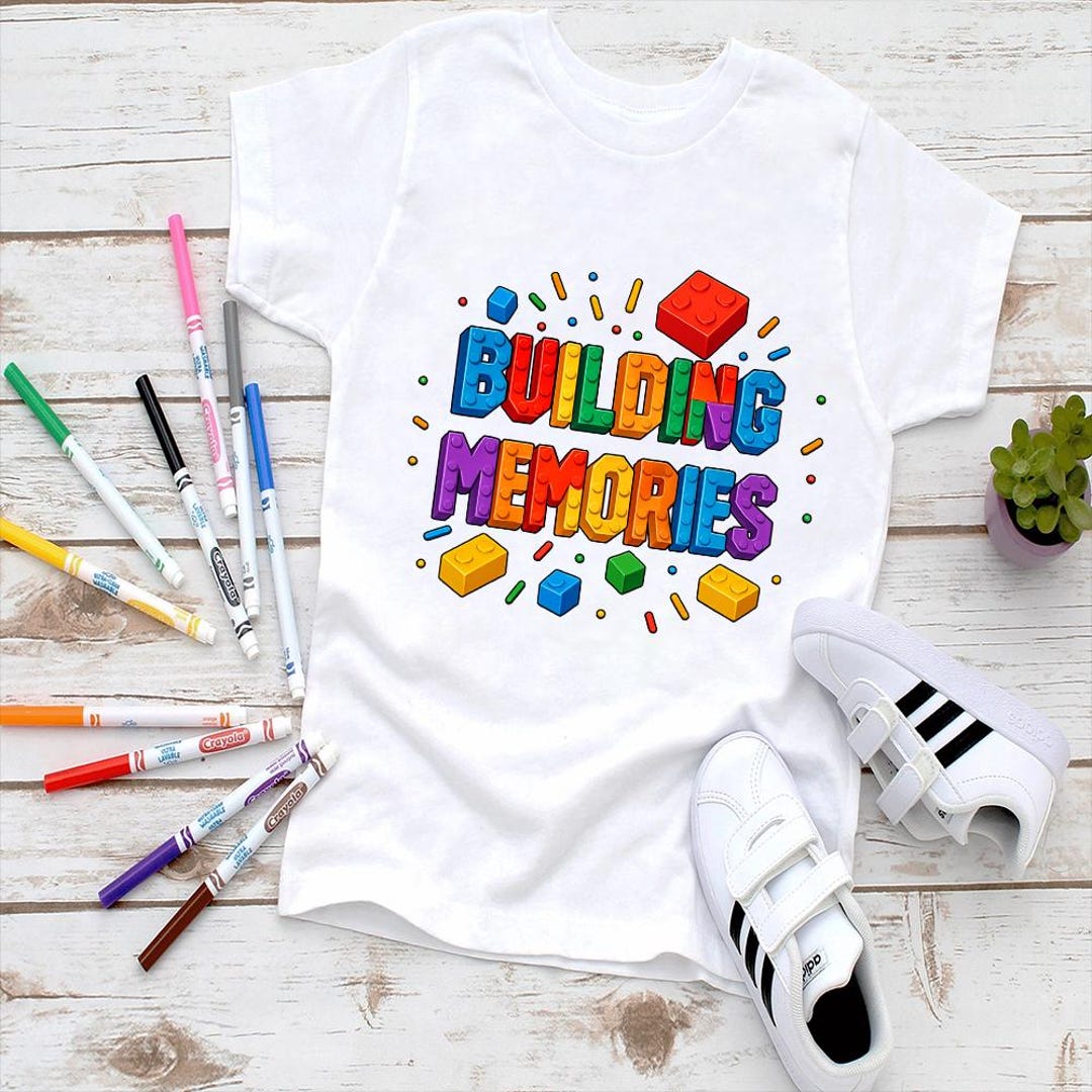 Building Memories Bricks Shirt, Family Birthday Party Tee - Etsy