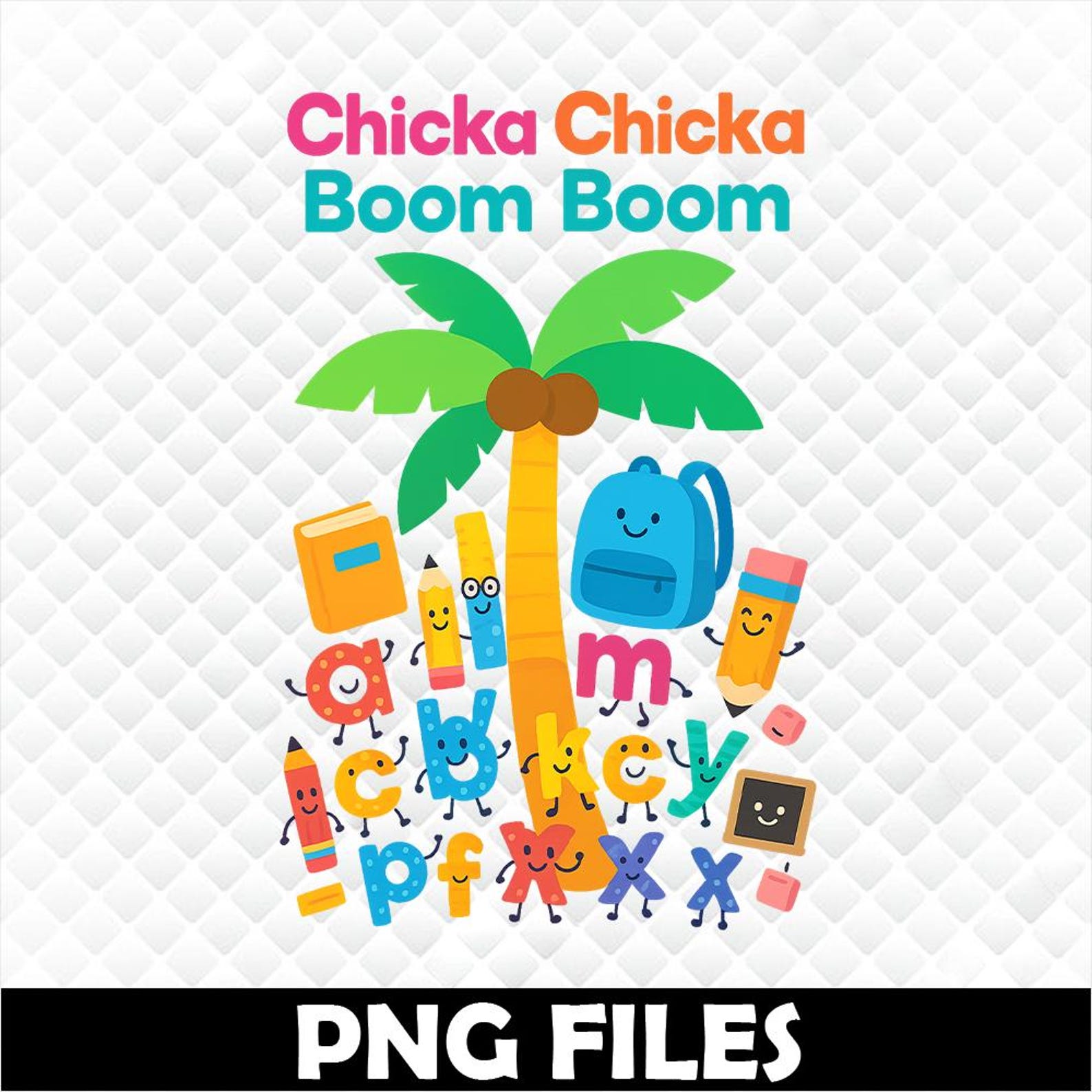 Chicka Boom Boom Alphabet PNG, 1st Day of School Nursery (digital ...