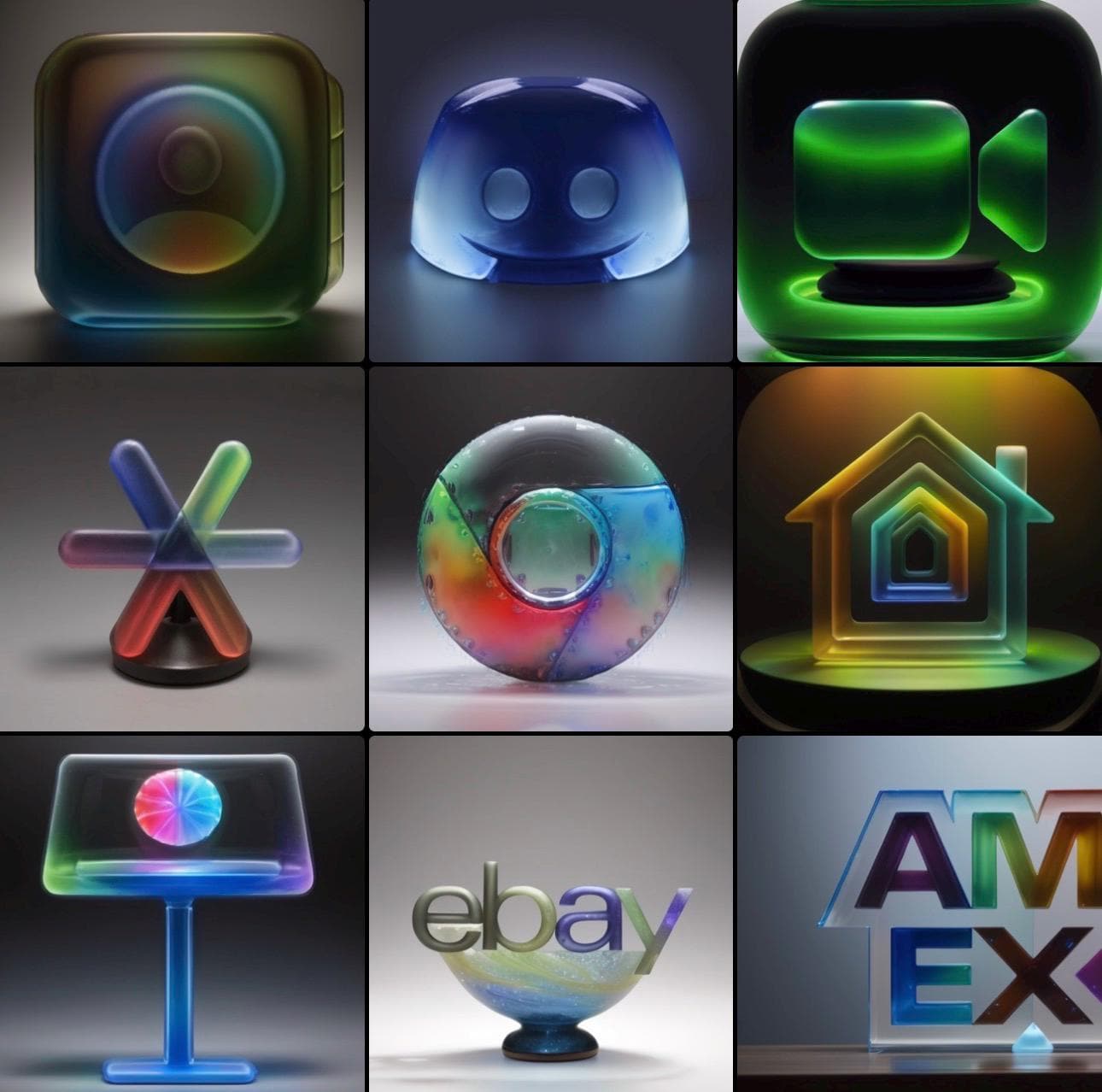 Blown Glass App Icon Pack - Lifetime Updates 300+ Icons - Etsy