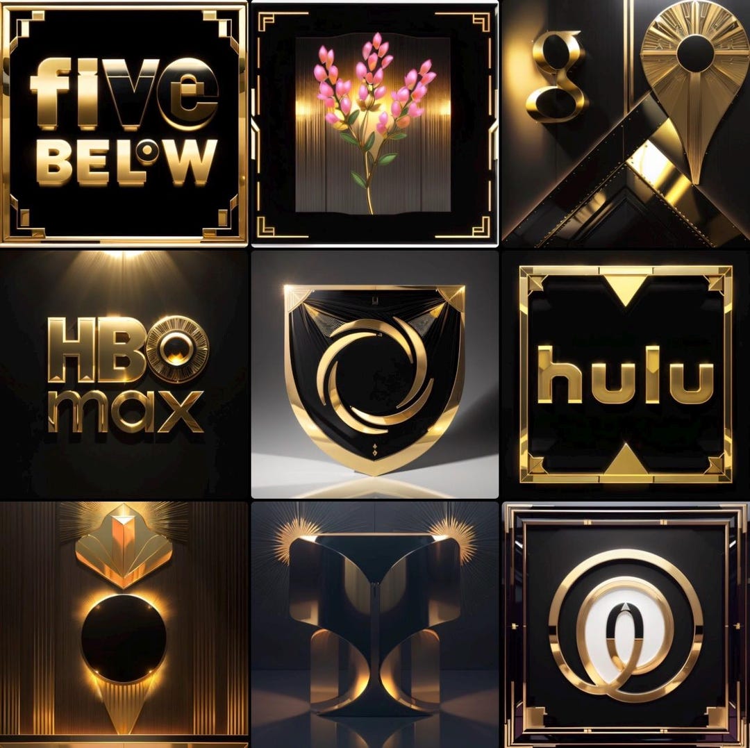 Neo Deco | Art Deco iPhone Icon Pack | Black and Gold, 300+ Icons - Etsy